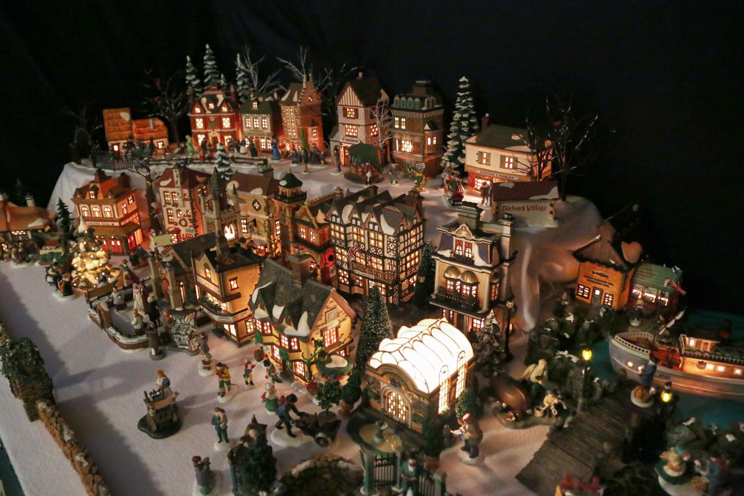 Miniature Christmas village displays are still a big deal in the US