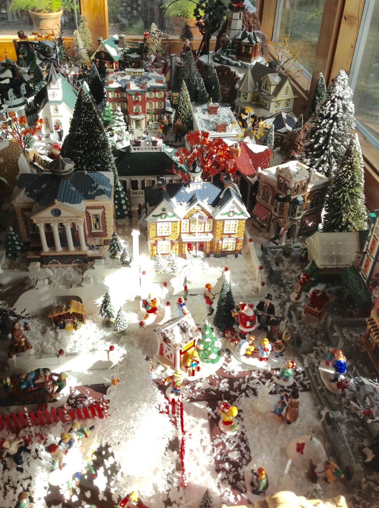 Miniature Christmas village displays are still a big deal in the US ...