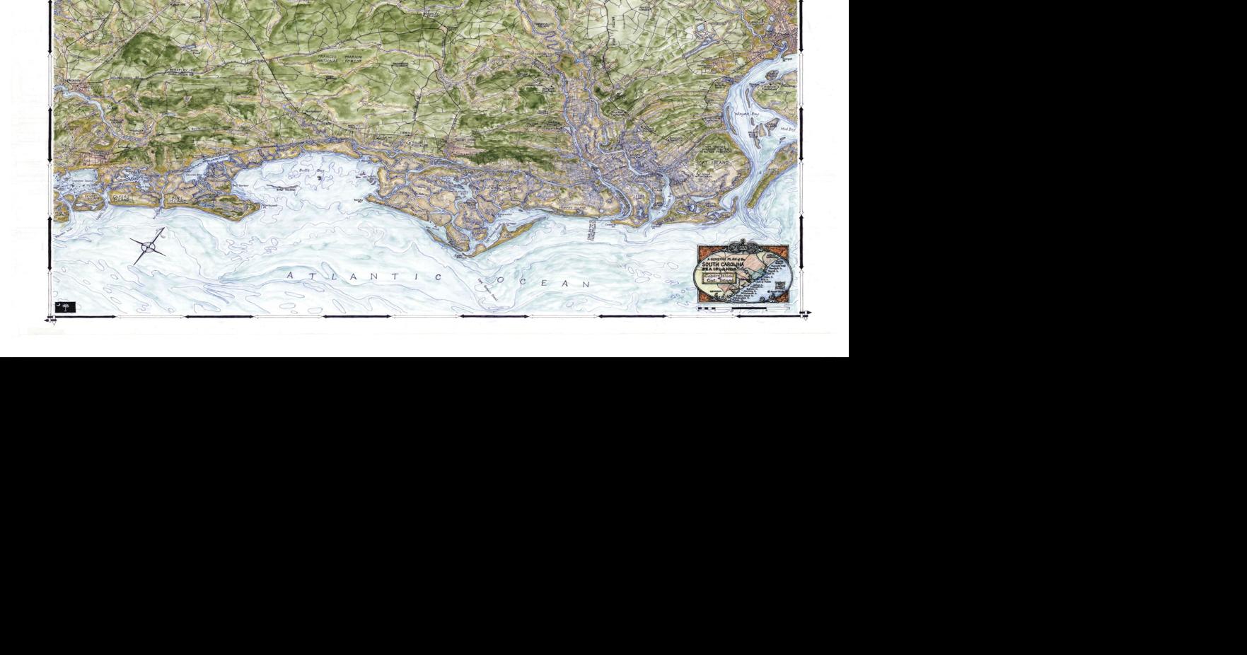 Coastal Art Maps Introduces Gorgeous Maps of the Sea Islands of South ...