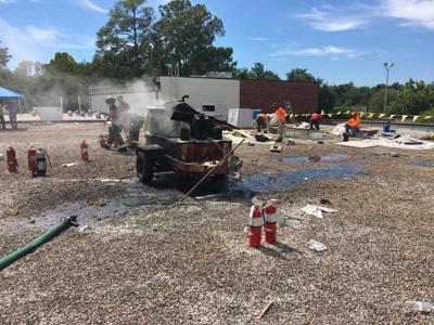 Tar kettle catches fire on roof of Drayton Hall Elementary in ...