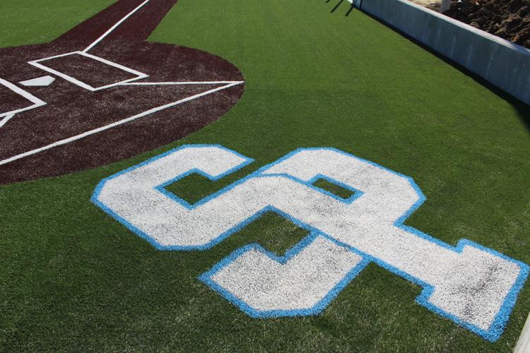Laying down the turf - Shipyard Park's first field complete