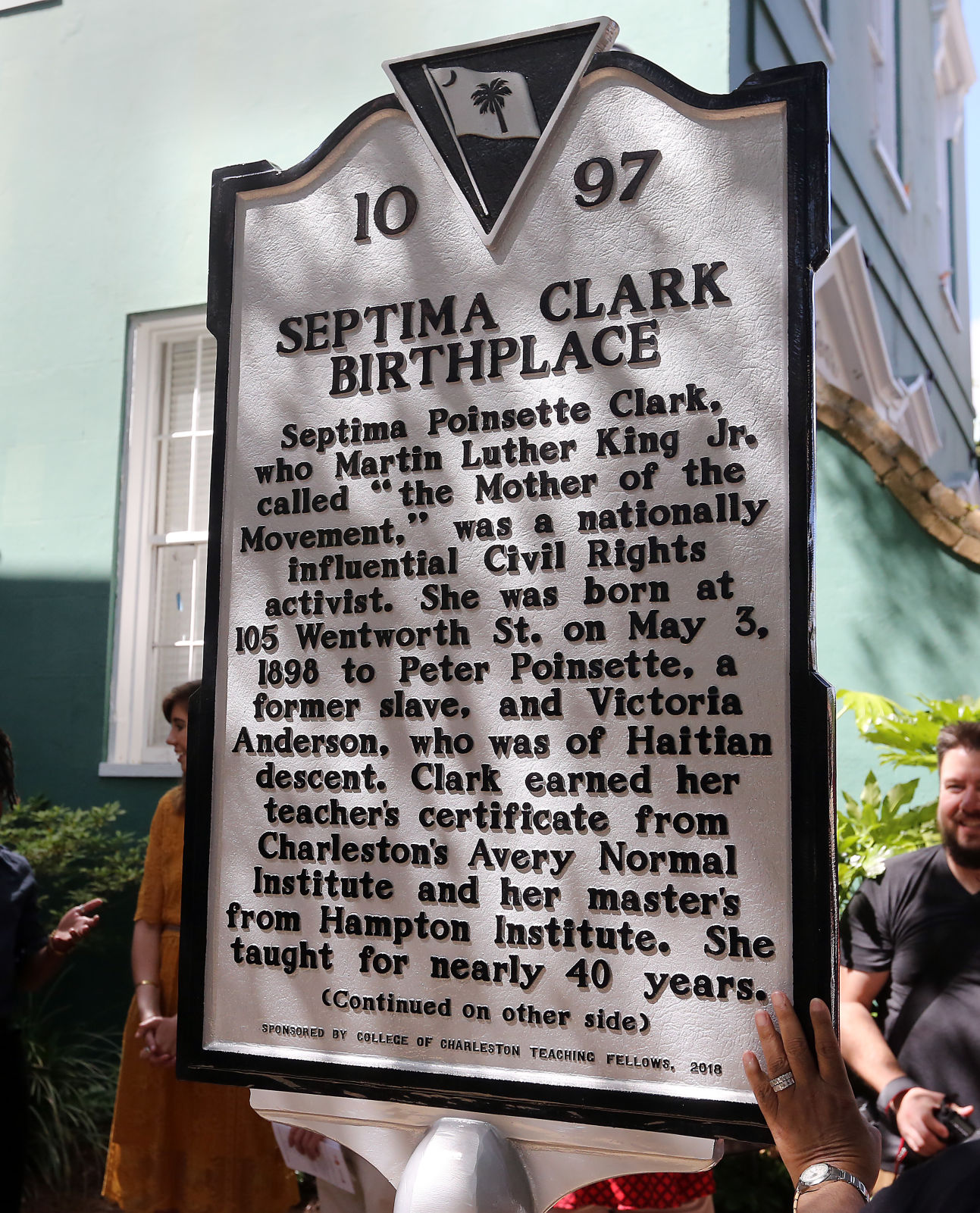 MLK Jr. was inspired by Chalreston teacher Septima Clark