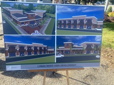 Downtown Lyman retail and residential development breaks ground