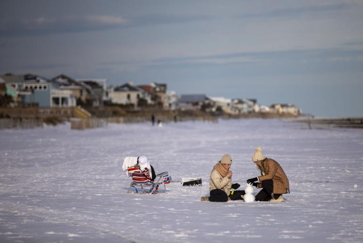Photos: Snow on Folly Beach after a rare winter storm