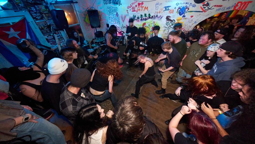 mosh pit dance circle