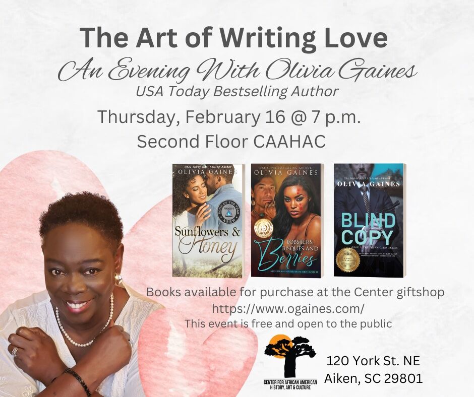Best-selling author Olivia Gaines to give presentation at the Center ...