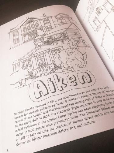 Aiken landmarks featured in South Carolina coloring book