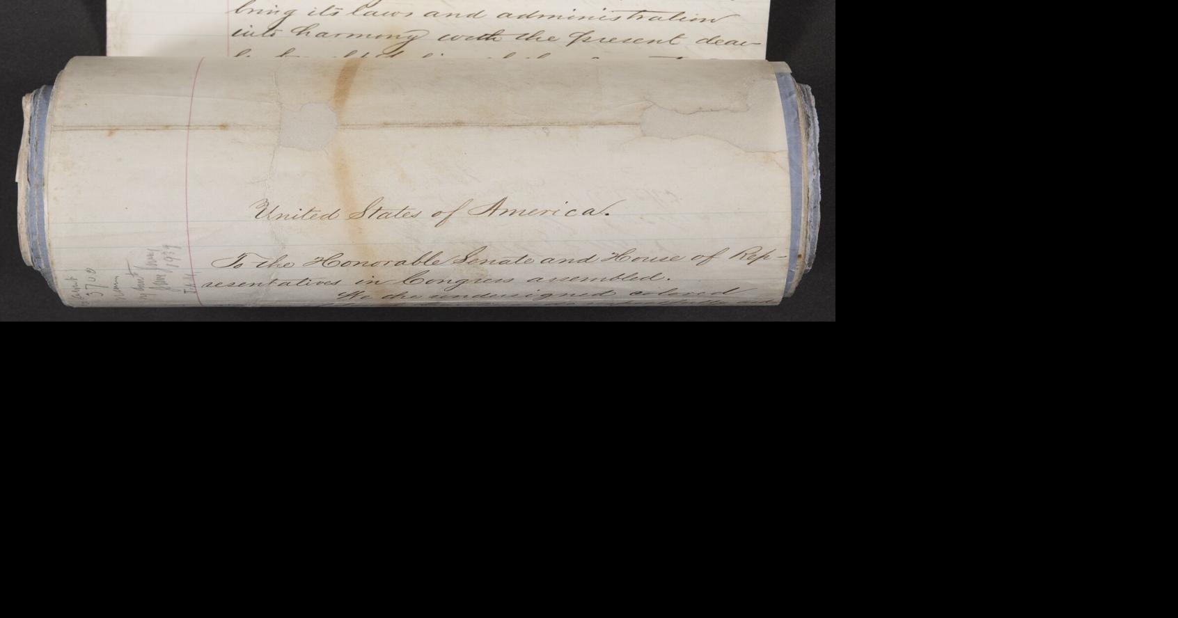 Long hidden 1865 petition to Congress demands equal rights for African ...