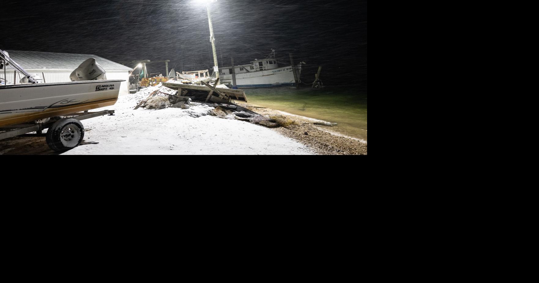 Photos: Snow falls overnight in Old Town Bluffton