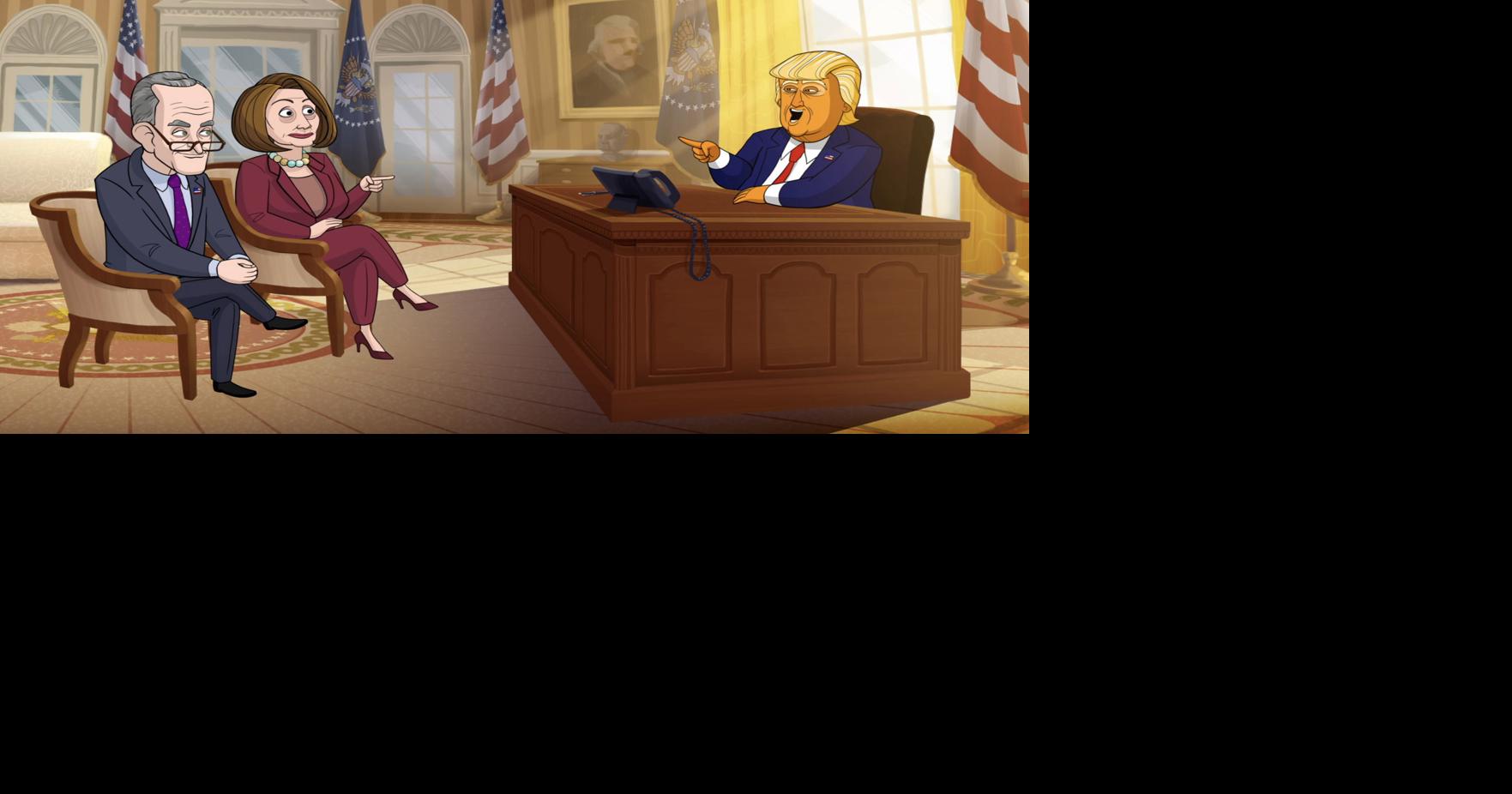 On Stephen Colbert's new Trump cartoon series, the president has shades ...