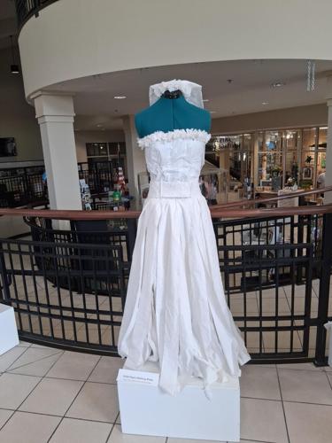 Local students create dress made out of school toilet paper