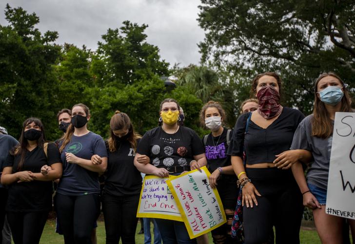 Photos: Protesters demand removal of Calhoun statue | Photos from The ...
