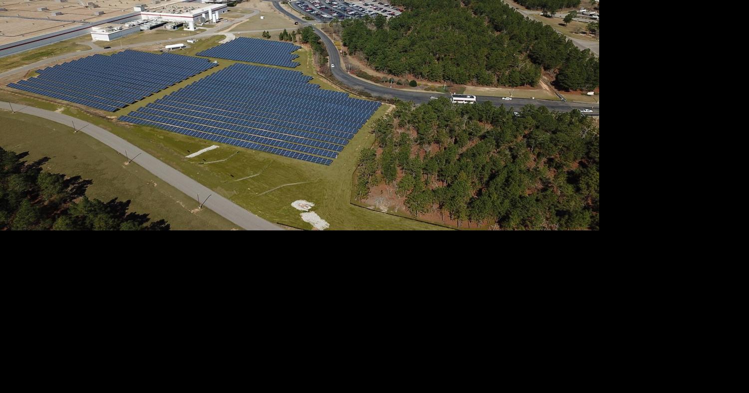 Bridgestone solar array in Graniteville providing power for manufacturing