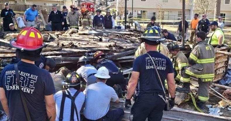 SRS Fire Dept. and other responders assist in rescue