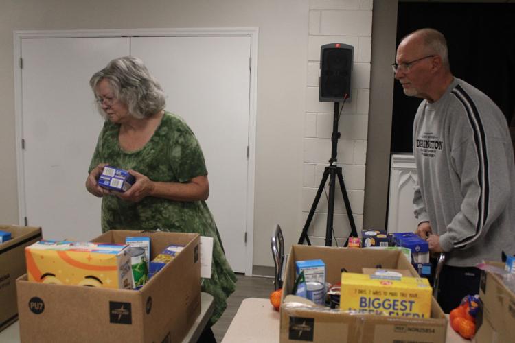 Food boxes from church feeds community during holiday