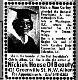Black businesswoman among Aiken residents who supported civil rights ...