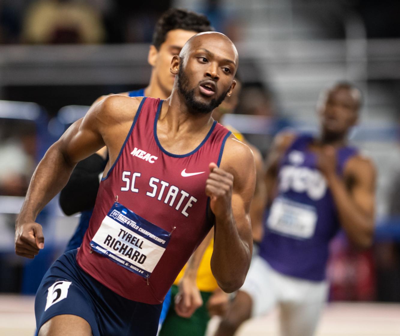 SC State Sprinter Tyrell Richard is the NCAA 400 Meter Champion