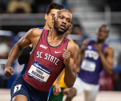 SC State Sprinter Tyrell Richard is the NCAA 400 Meter Champion