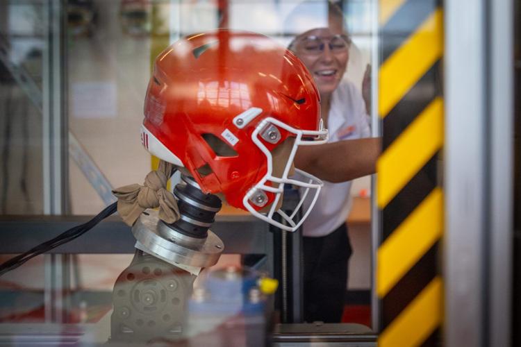 Clemson headgear lab studies football helmets and facemasks