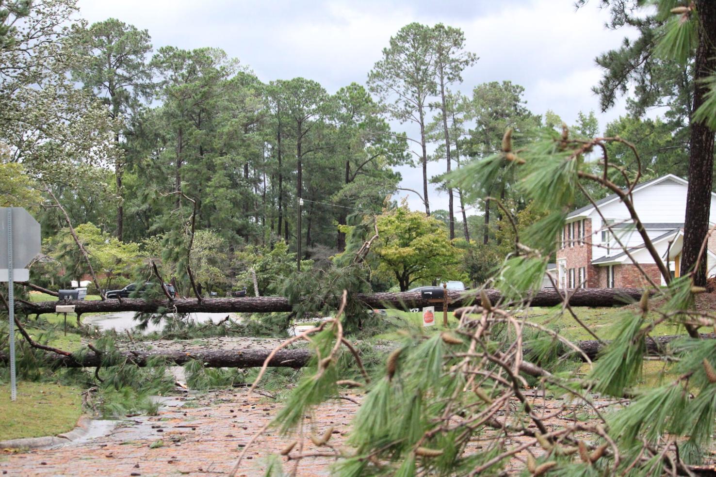 Power outages, roads closed in Columbia, SC from Helene