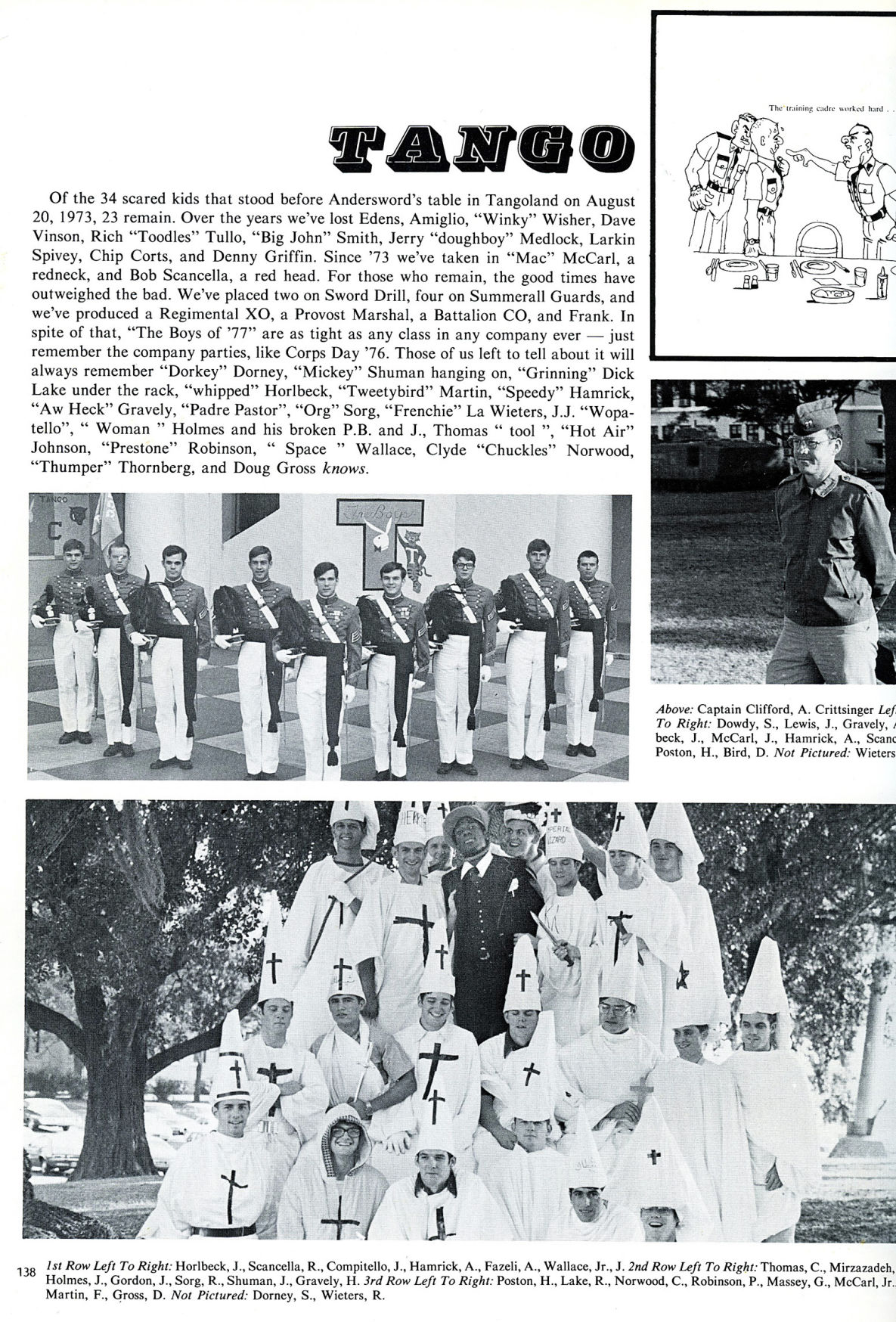 Citadel yearbook photo of cadets in KKK robes creates lifetime of ...