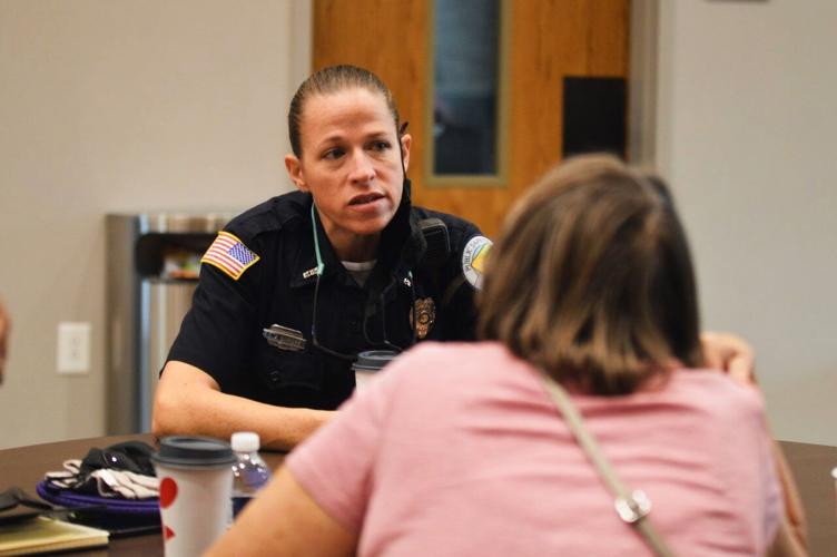 Aiken residents ground away barriers during Coffee with a Cop | Aiken ...