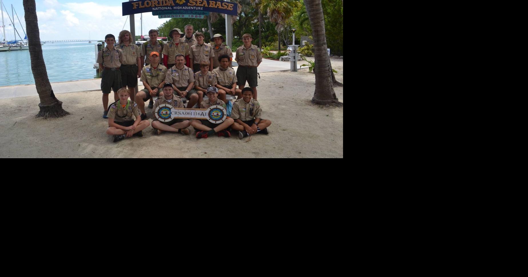 Summerville Boy Scouts set sail in the Florida Keys