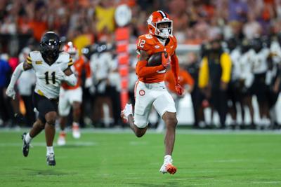 Freshman Bryant Wesco Jr. rises in Clemson receiver room