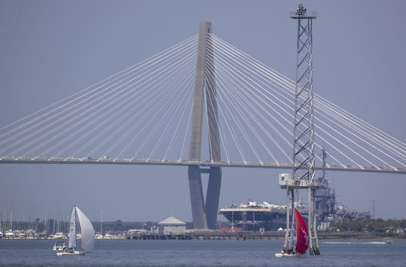 Crash slowing traffic on Arthur Ravenel Jr. Bridge today