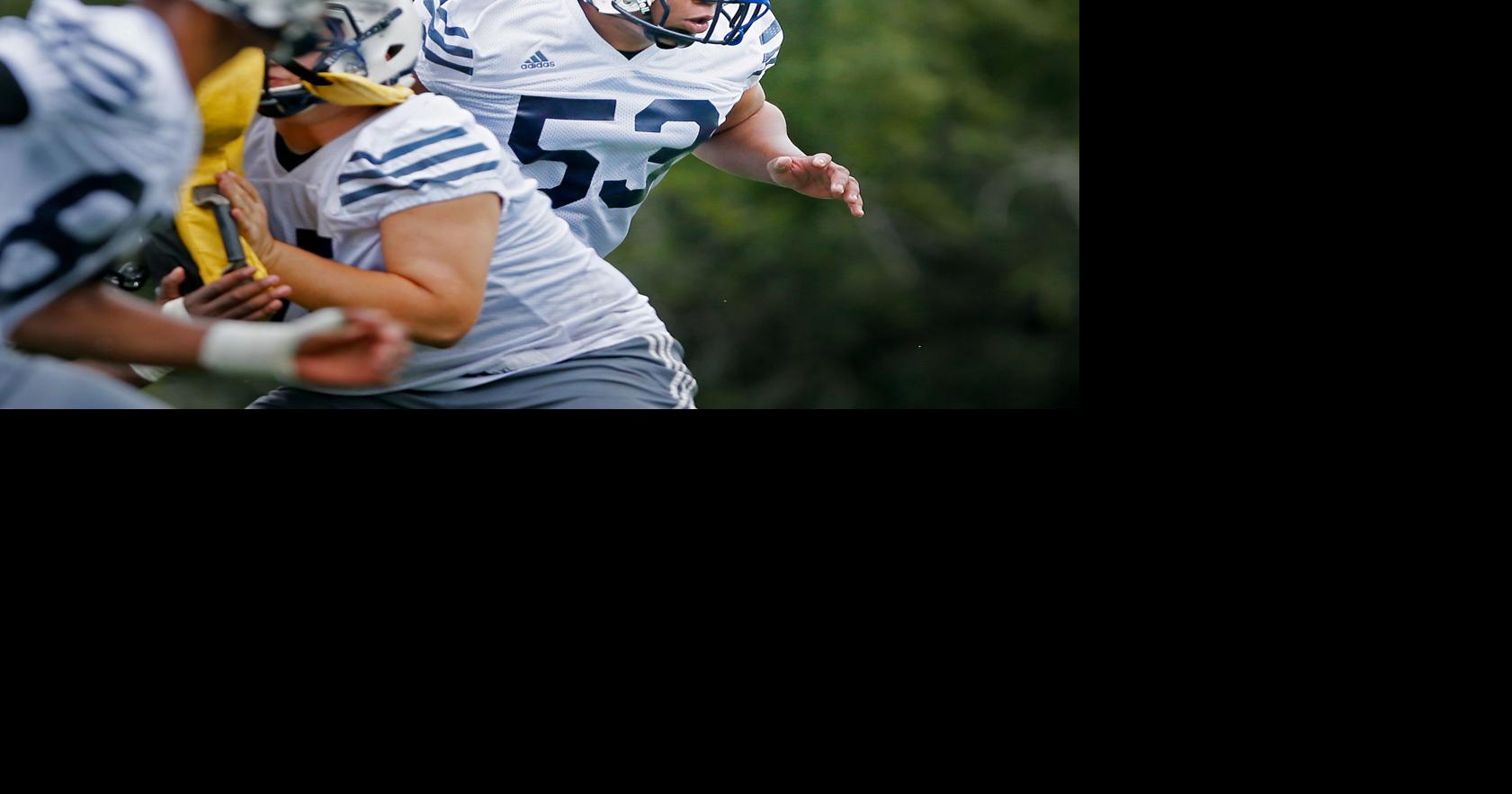 Citadel's Tyler Davis suddenly the old man of offensive line