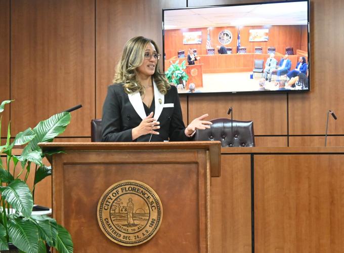 Florence, SC swears in first woman police chief