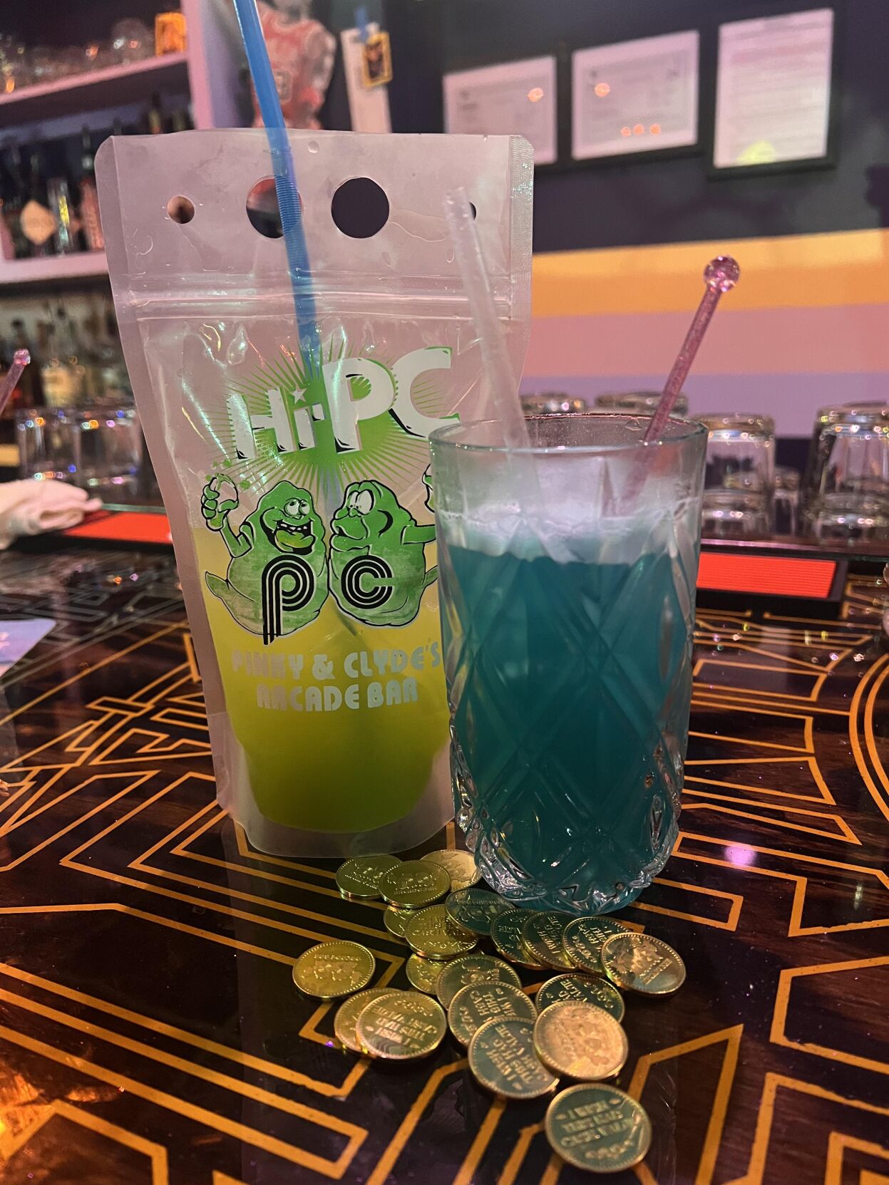 Pinky & Clyde's arcade bar serving up themed '80s cocktails
