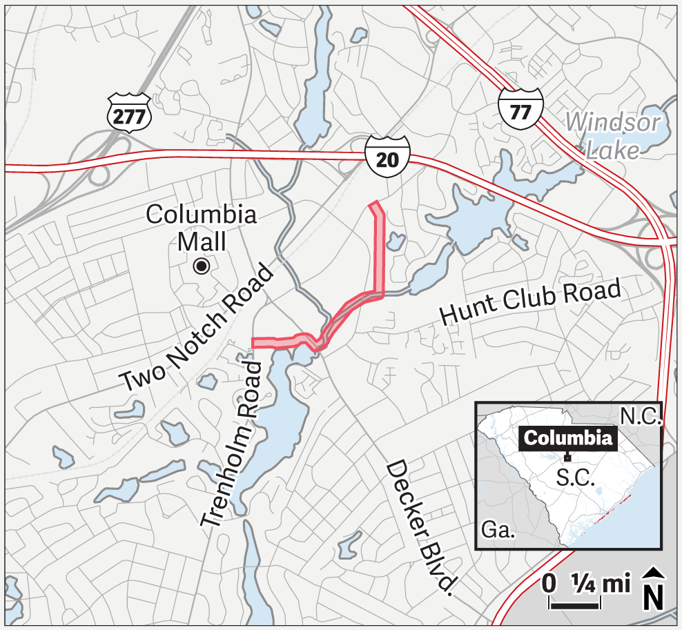 When will Columbia, SC, greenway projects be finished?