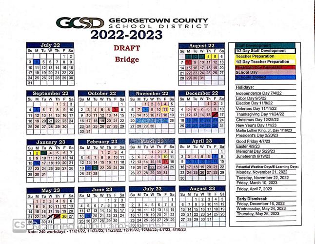 Georgetown County plans school calendar changes offering more breaks ...