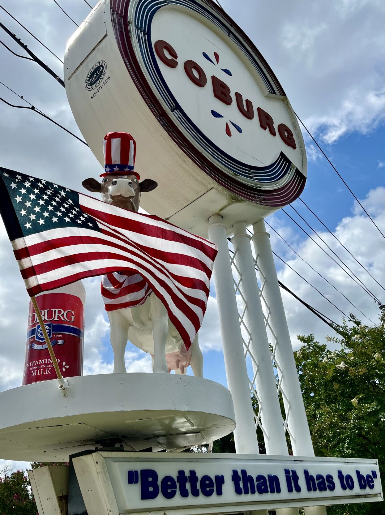 Why is the Coburg Cow Charleston's storm meter?