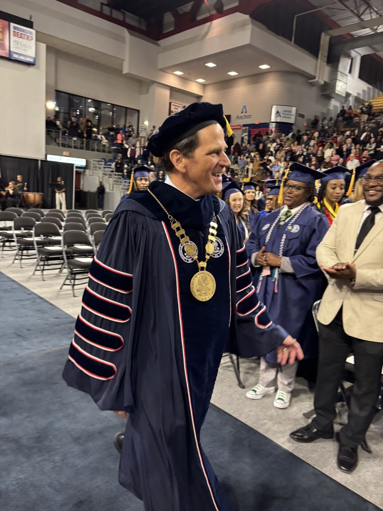 Former USCA basketball player returns for commencement