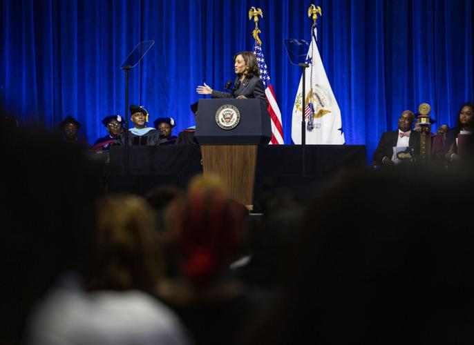 Photos: Vice President Kamala Harris delivers keynote speech in ...
