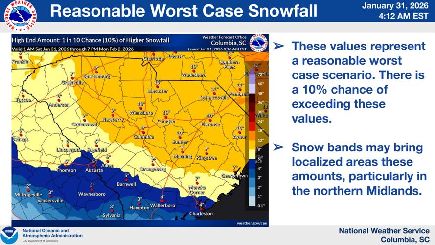 Winter weather in Columbia, SC? How bad is the ice and snow?