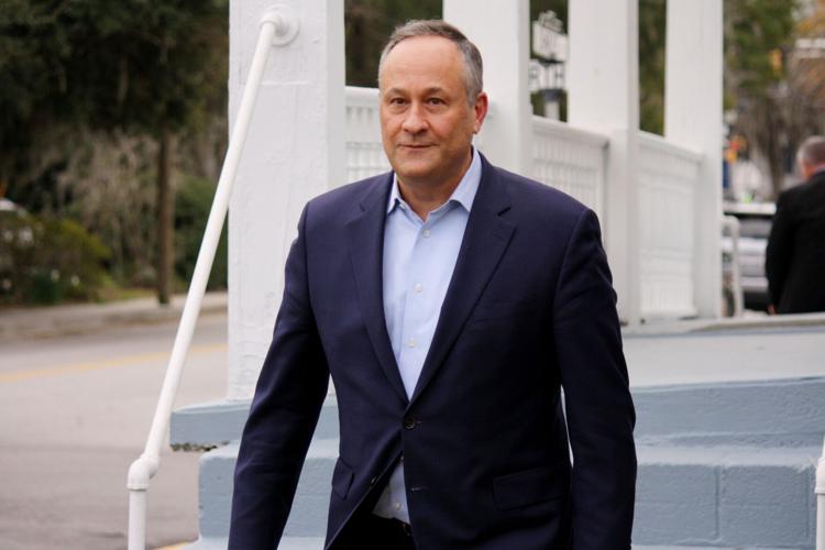 Doug Emhoff, husband of VP Harris, speaks at Beaufort Church