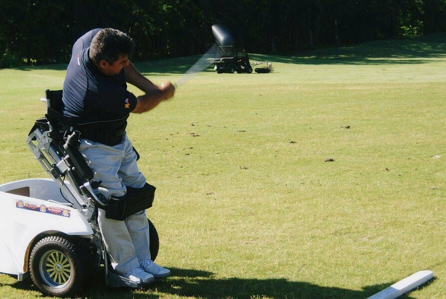 Paralong Drive record holder part of Adaptive Golf Clinic at Westcott