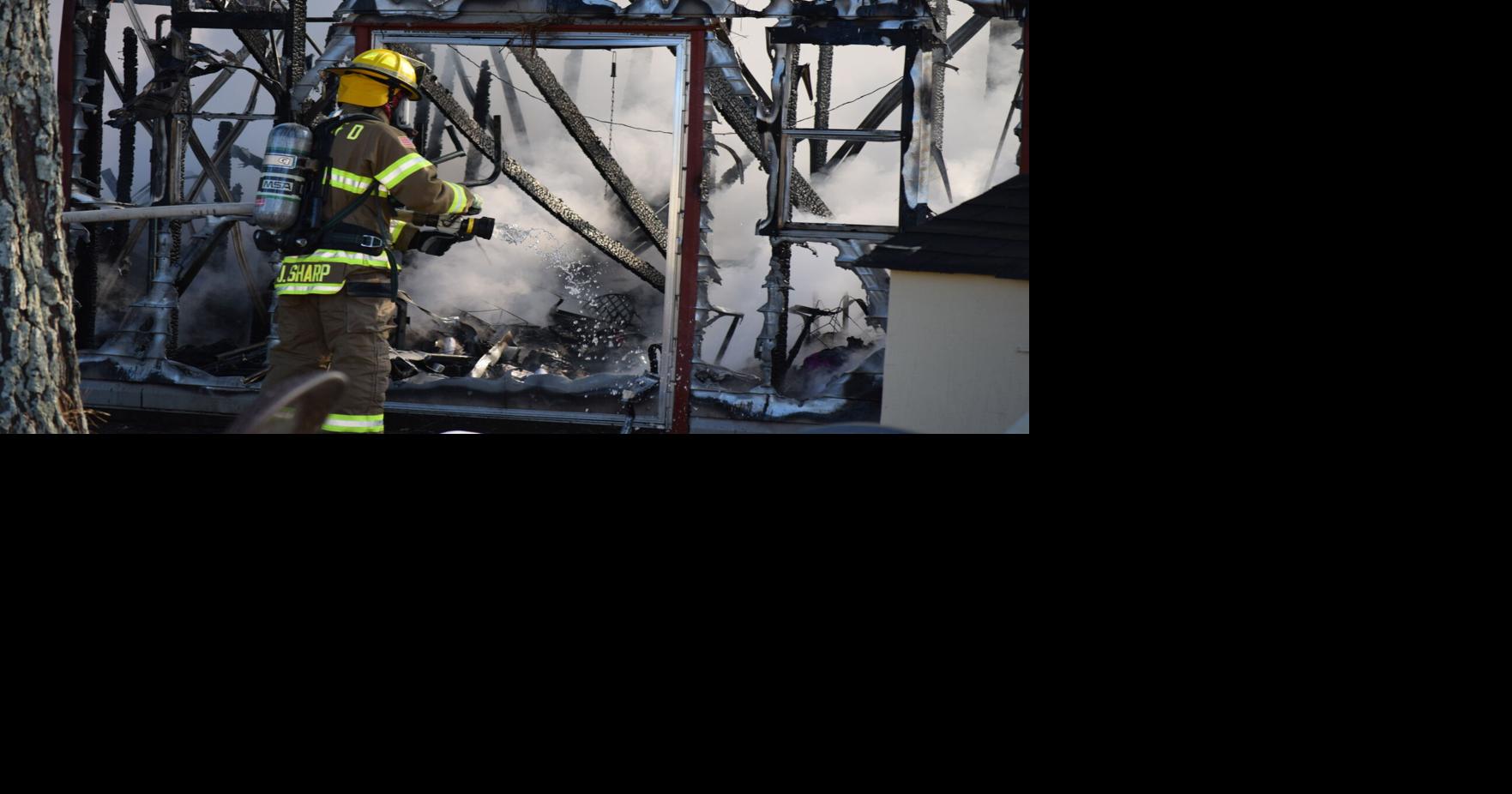 Center Fire Department fights residential structure fire on Wire Road