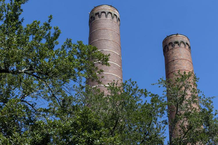 old smokestacks