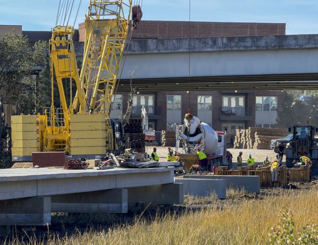 Charleston’s Ashley River pedestrian bridge taking shape