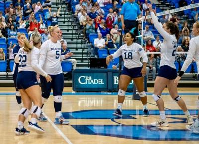 Citadel volleyball's win streak ends at 23 straight