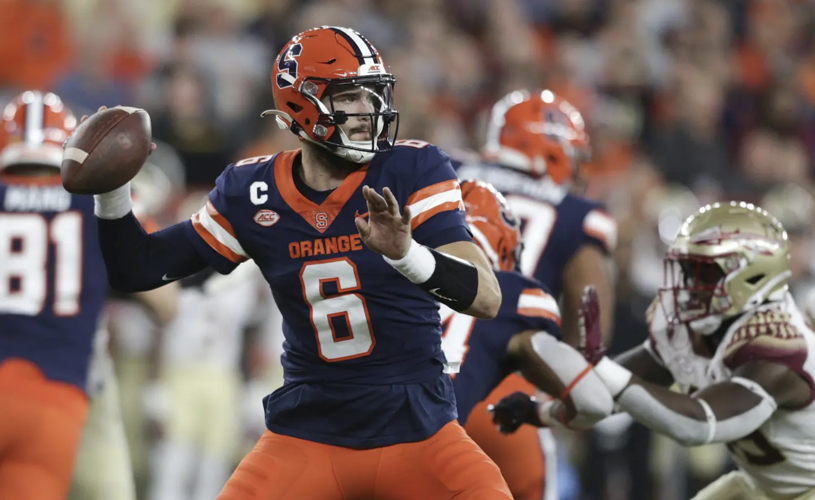 Syracuse's Garrett Shrader, Oronde Gadsden II connect in Orange passing ...