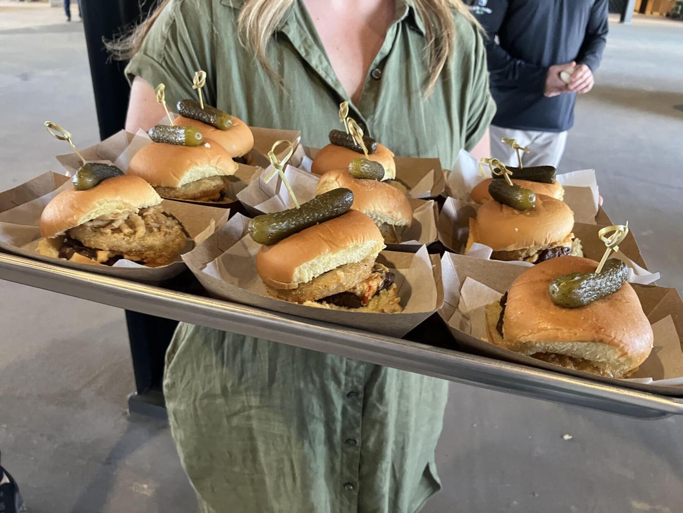 Hub City Spartanburgers food includes fried pizza, burgers