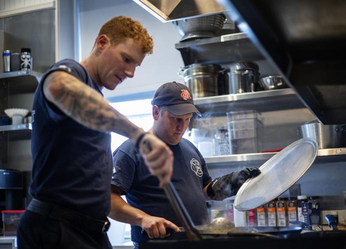 What do Charleston-area firefighters eat while on the job?