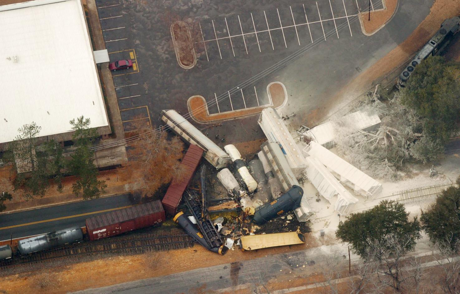 20 years ago, a train derailment killed 9 in Graniteville SC