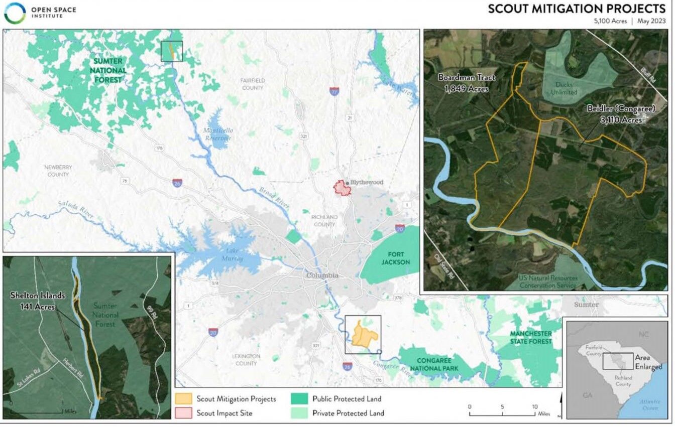 Richland County, state begin conserving land to offset Scout