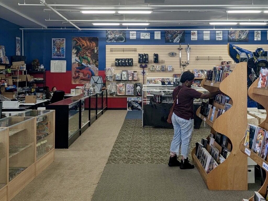 Galactic Comics sells action figures, LEGOs and more